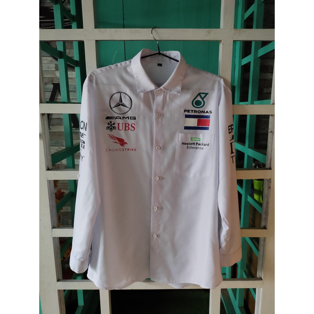 Jual Kemeja Mercedes F1 Petronas/Pria/Wanita/Best Quality | Shopee ...