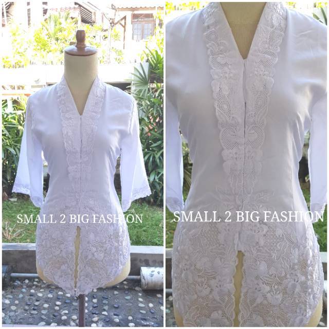 Jual Kebaya putih / kebaya encim / kebaya katun / kebaya wisuda ...