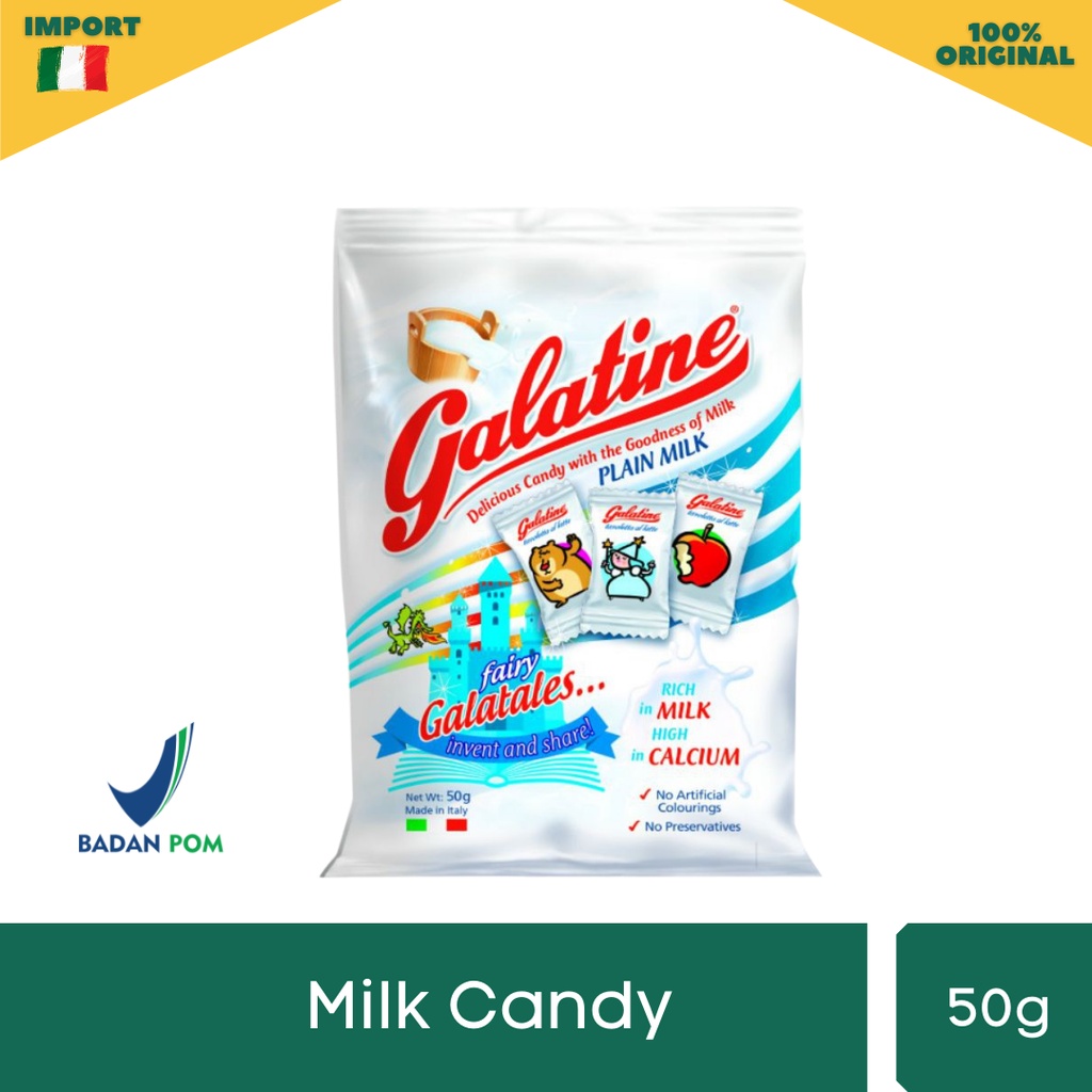 Jual Galatine Milk candy from italy 50gr | Shopee Indonesia