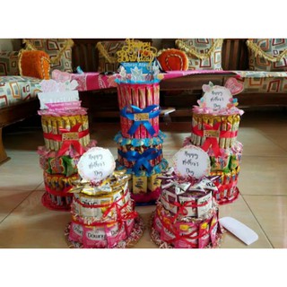 Jual SNACk tower ,bisa pakai uang tarik, ulang tahun buket snack ...
