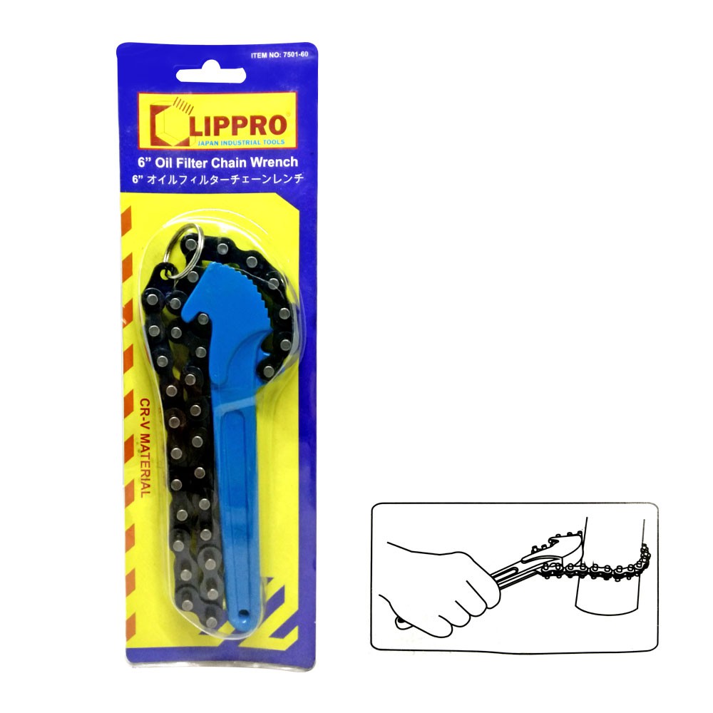 Jual LIPPRO 7501-60 KUNCI FILTER OLI RANTAI 6 INCH PEMBUKA OIL CHAIN ...