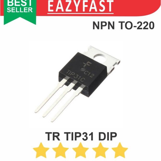 Jual Transistor TIP31 TIP31C TIP 31 C NPN Final Power Driver Switch TO ...