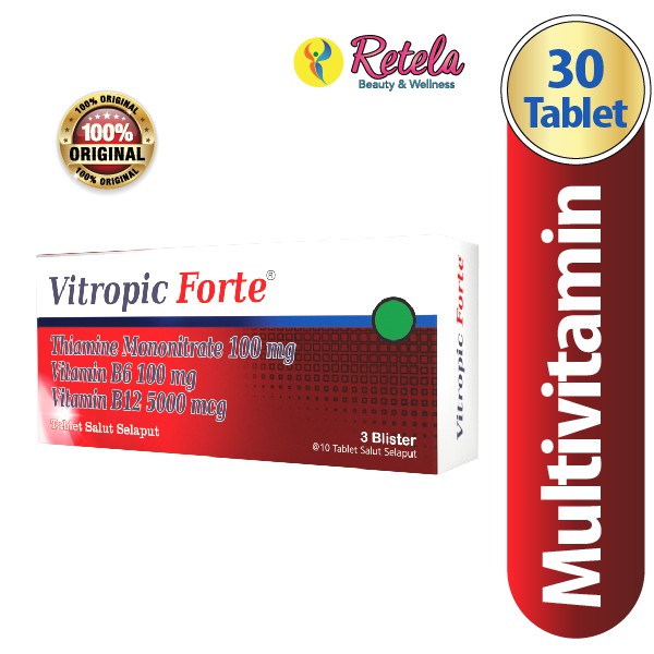 Vitropic Forte Vitamin B Kompleks - 10 Tablet | Shopee Indonesia