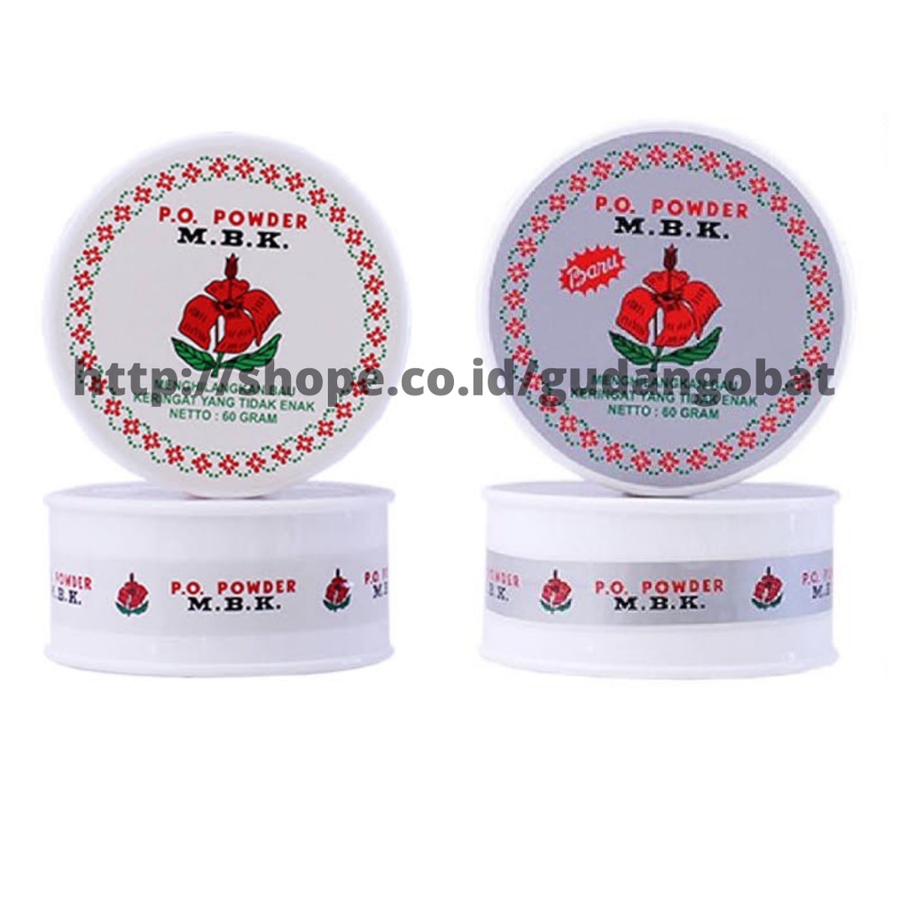 Jual MBK Powder Biasa ( Putih ) Tin 60 gr, MBK Powder Super ( Silver ...
