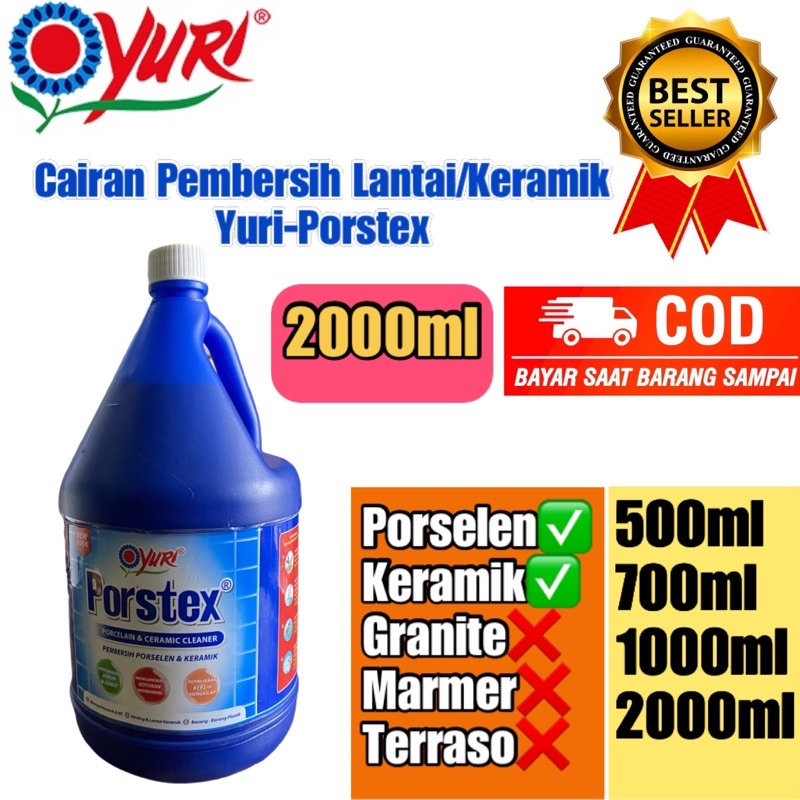 Jual Yuri Porstex Botolan 2 Liter Pembersih Lantai Keramik Kloset ...