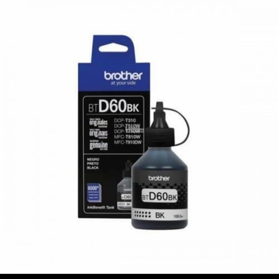 Jual TINTA BROTHER BT D60BK BLACK ORIGINAL ( BOTTLE ) | Shopee Indonesia