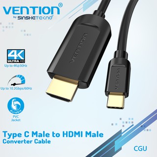 Kabel Type C Usb C to HDMI Vention CGU CGR Converter Male Adapter for Mac Android thunderbolt3 ...