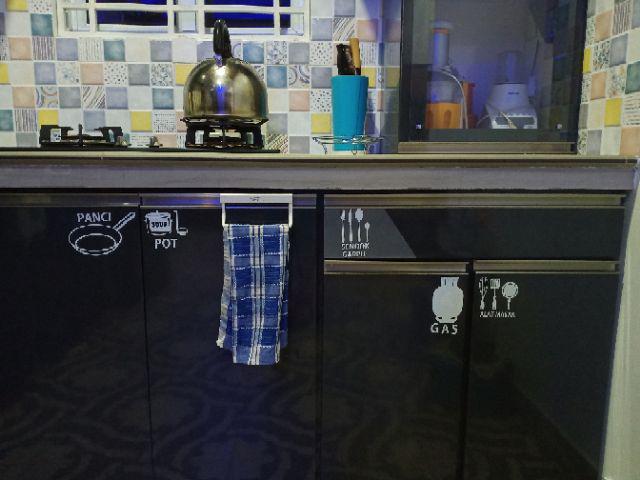 Stiker Nama Cabinet Rak Kitchen Set Sticker Bumbu Dapur Alat Masak ...