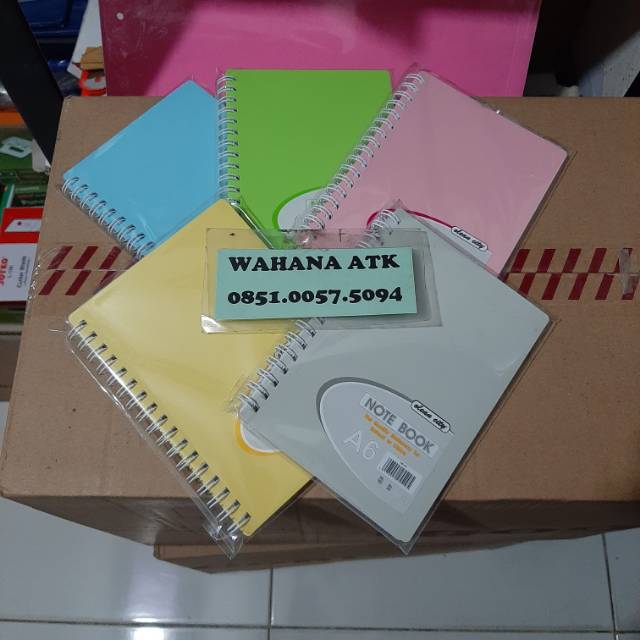 Jual buku catatan NOTEBOOK SPIRAL A6 Indonesia|Shopee Indonesia