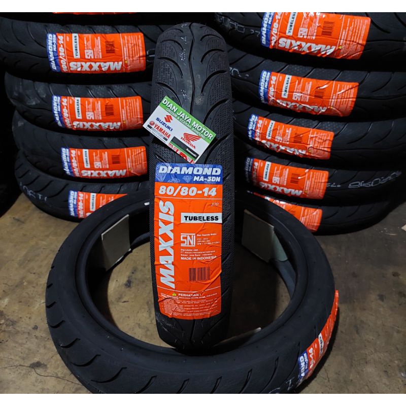 Jual BAN LUAR MAXXIS MAXIS DIAMOND 80/80/14 TUBLES MOTOR MATIC | Shopee ...