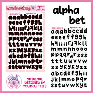 Jual [SHEET] STICKER STIKER ALPHABET ALFABET HURUF KECE TULISAN SENDIRI ...