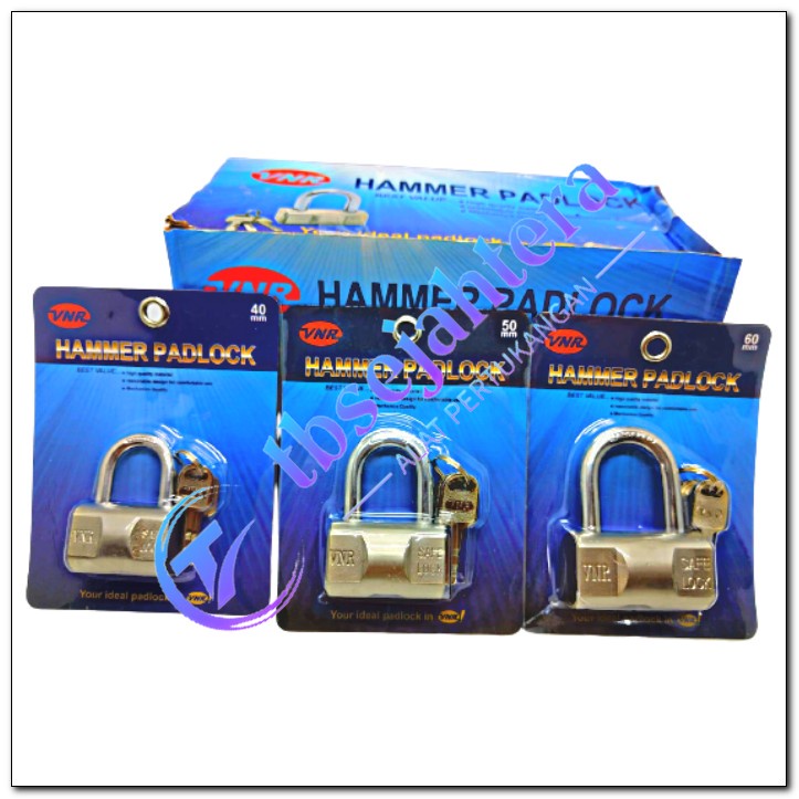 Jual Gembok bulat ruko pagar VNR balok 40 50 60 mm | Shopee Indonesia