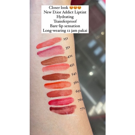 Dior Addict Lip Tints Swatches On NW13 Skin R/swatchitforme, 40% OFF
