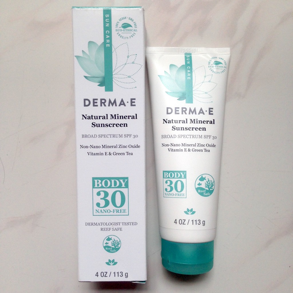 FULL SIZE & SHARE in Tube - DERMA E - BODY - Natural Mineral Sunscreen ...