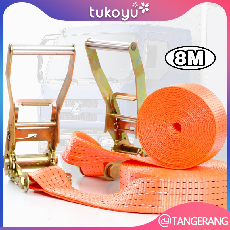 Jual 4cm*8m Tali Kecepatan Ratchet/Tali Ikat Barang Mobil/Cargo Lashing ...