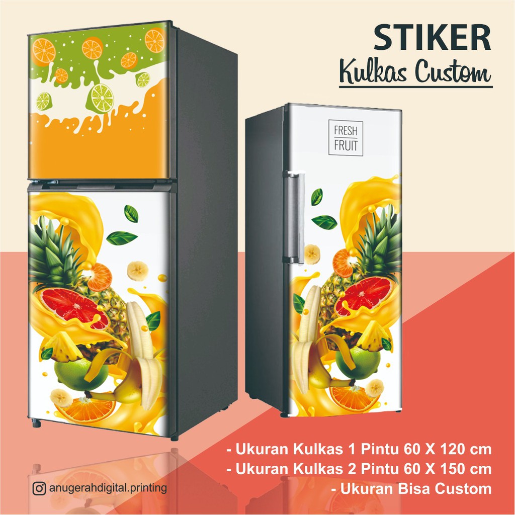 Jual STIKER KULKAS Custom ( Anugerah Print ) | Shopee Indonesia