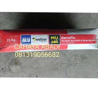 Jual mortar / semen perekat keramik diatas keramik mu480 renofik 25kg ...