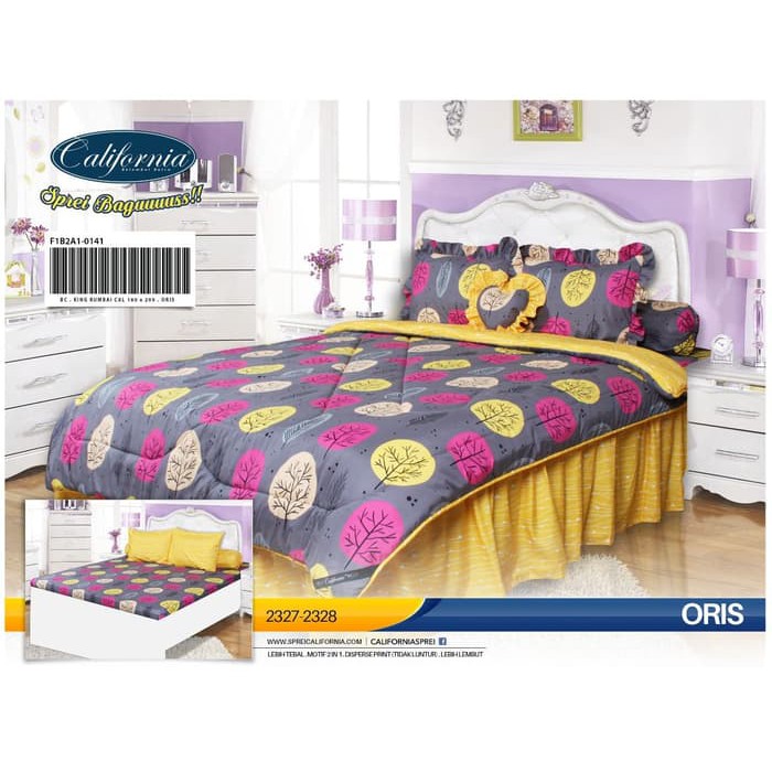 Jual Sprei Rumbai California 180 x 200 Oris ( King Size ) Indonesia ...