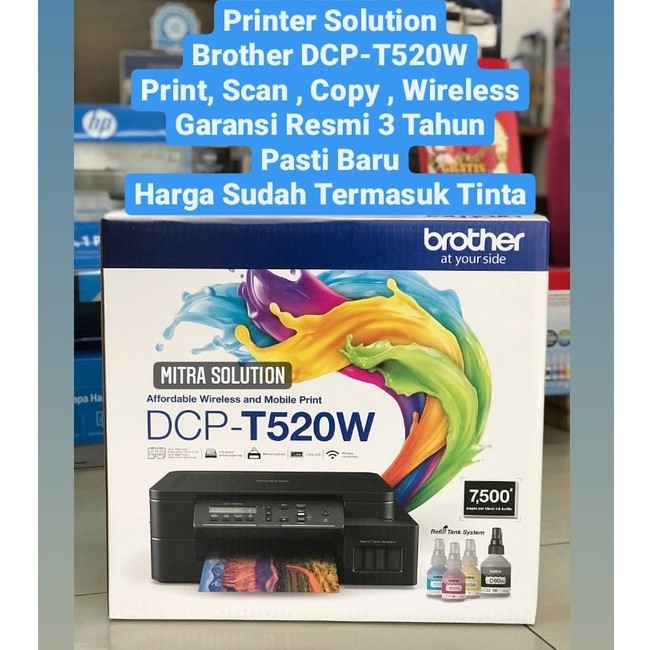 Jual Printer Brother DCP T520W Print Scan Copy dari Handphone wireless ...