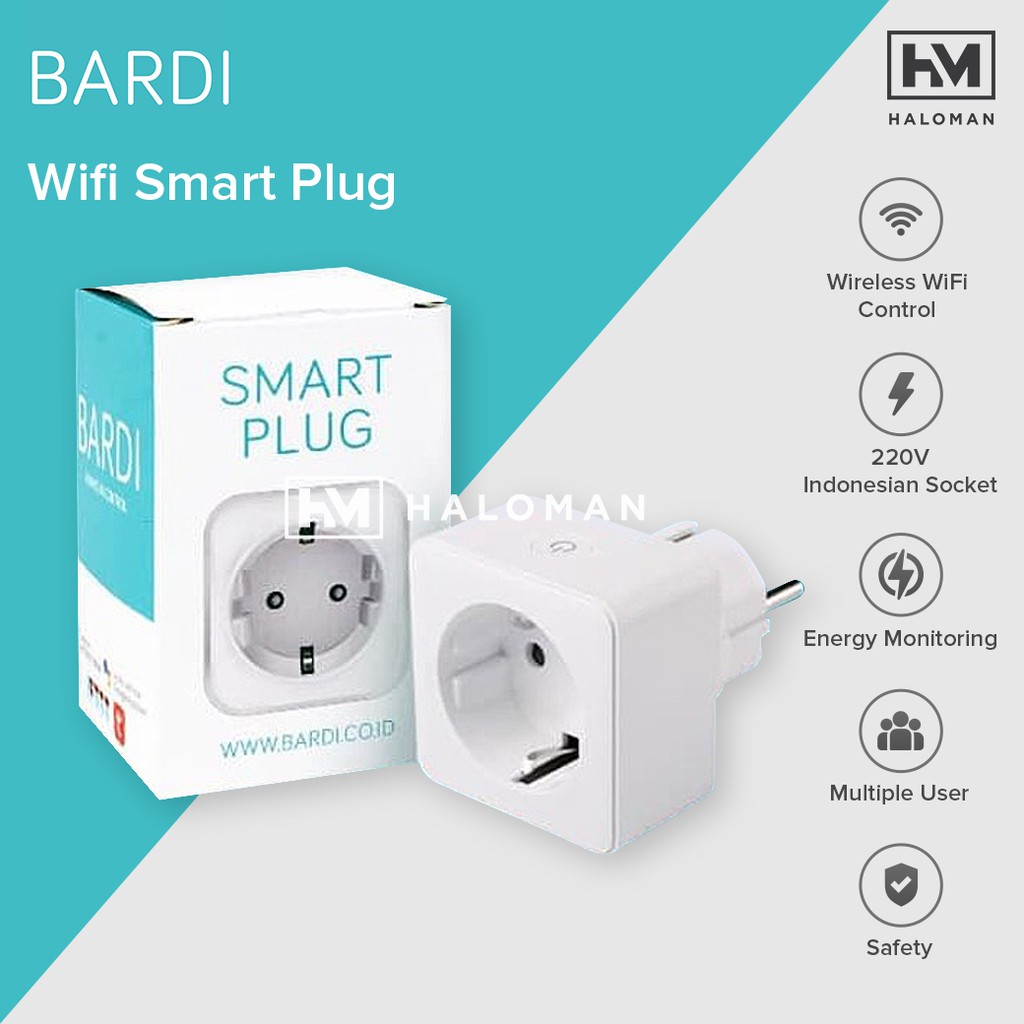 Jual BARDI Smart Plug WiFi Wireless IoT Colokan Stop Kontak Pintar Smart Home Indonesia|Shopee ...
