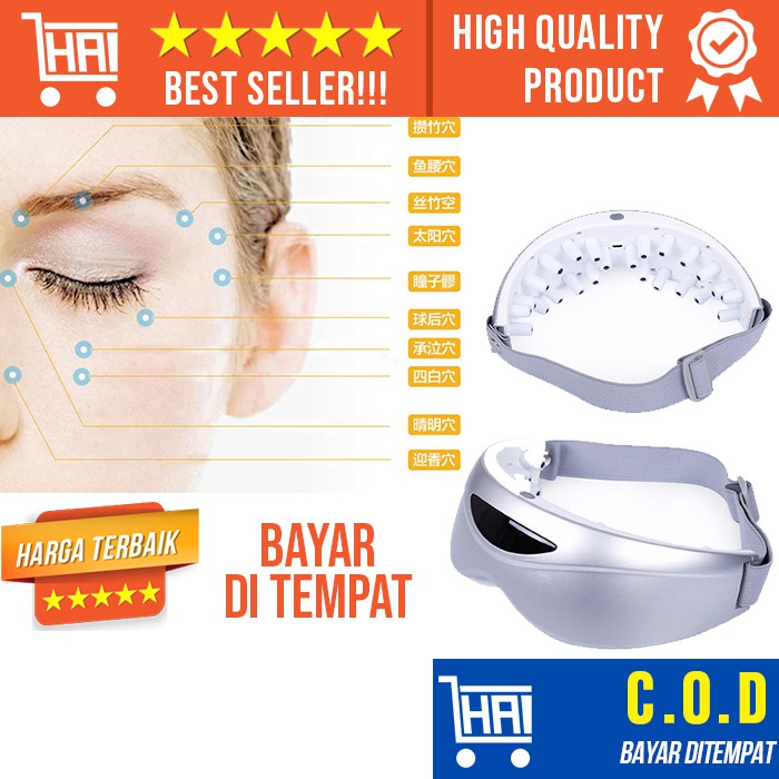ALAT PIJAT MATA ELEKTRIK INFRARED SENSOR GETAR TERAPI MYOPIA ALIRAN ...