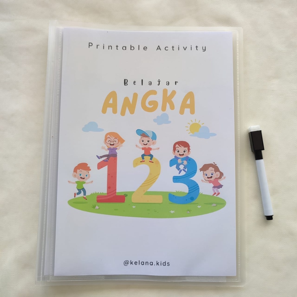 Jual 20 Lembar Kerja Anak Belajar Angka - Worksheet Numbers buku ...