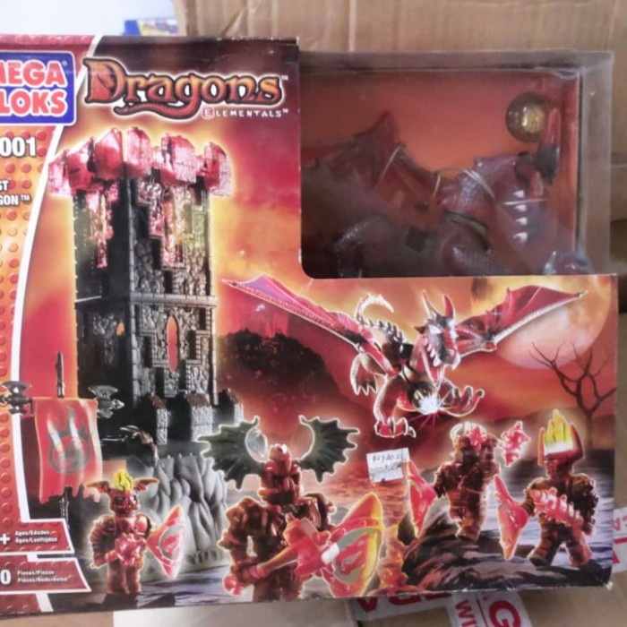 Jual mainan mega bloks dragons elementals original | Shopee Indonesia