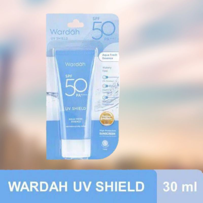 Jual WARDAH UV SHIELD AQUA FRESH ESSENCE SPF 50 PA++ 30ml (TUBE WARNA ...