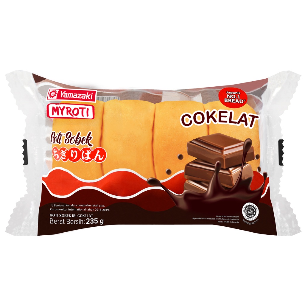 Jual YAMAZAKI MYROTI Roti Sobek Roti Kasur isi Krim Coklat | Shopee ...