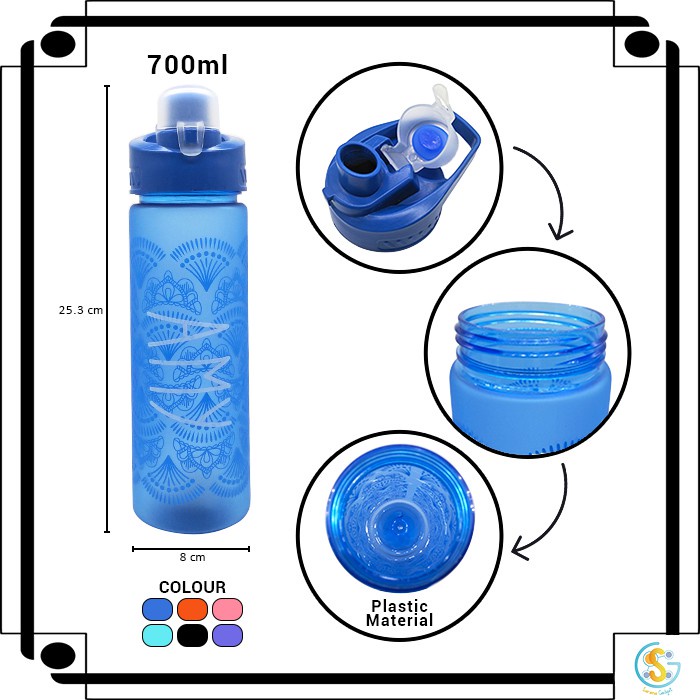 Jual botol batik 700ml shaker batik 200gr botol minum batik | Shopee ...