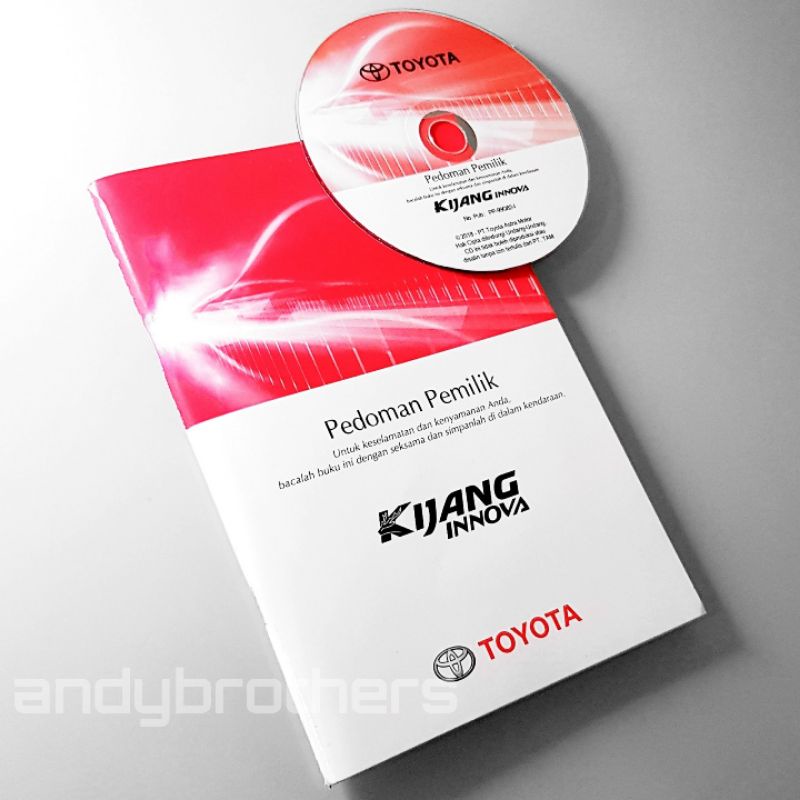 Jual Buku Manual Book + CD Pedoman Pemilik Mobil Toyota KIJANG INNOVA ...