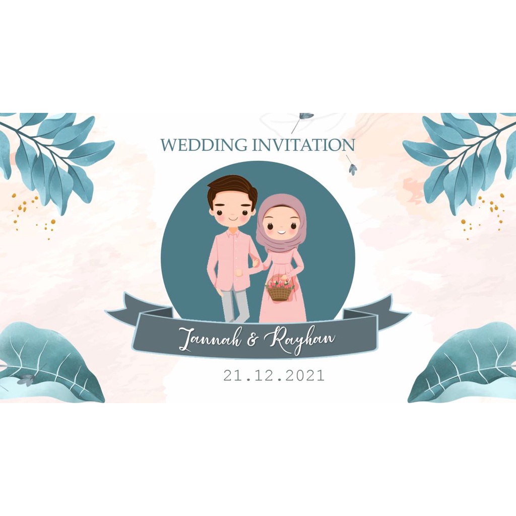 Jual Undangan pernikahan video digital / undangan digital / undangan ...