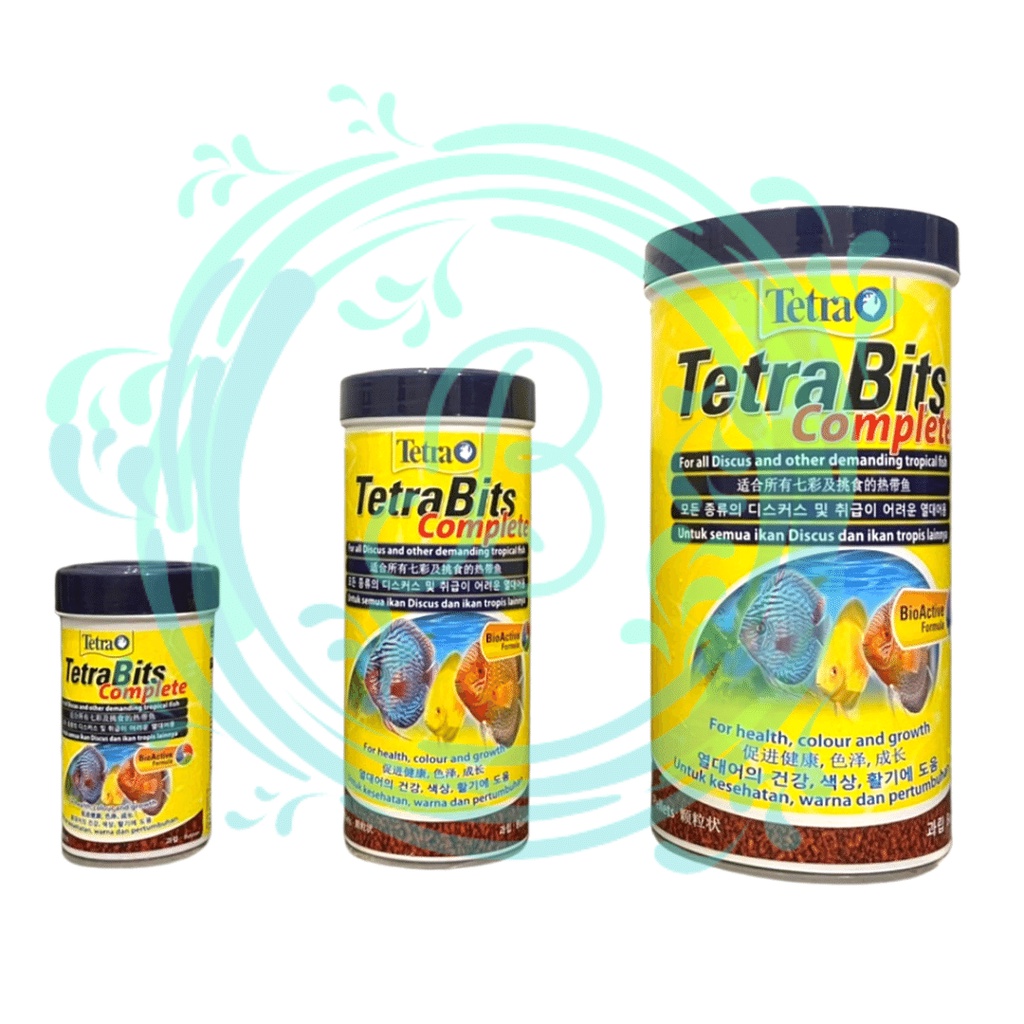 Jual Tetra Bits 30 93 300 Gram Pakan Kesehatan Warna Pertumbuhan Ikan ...