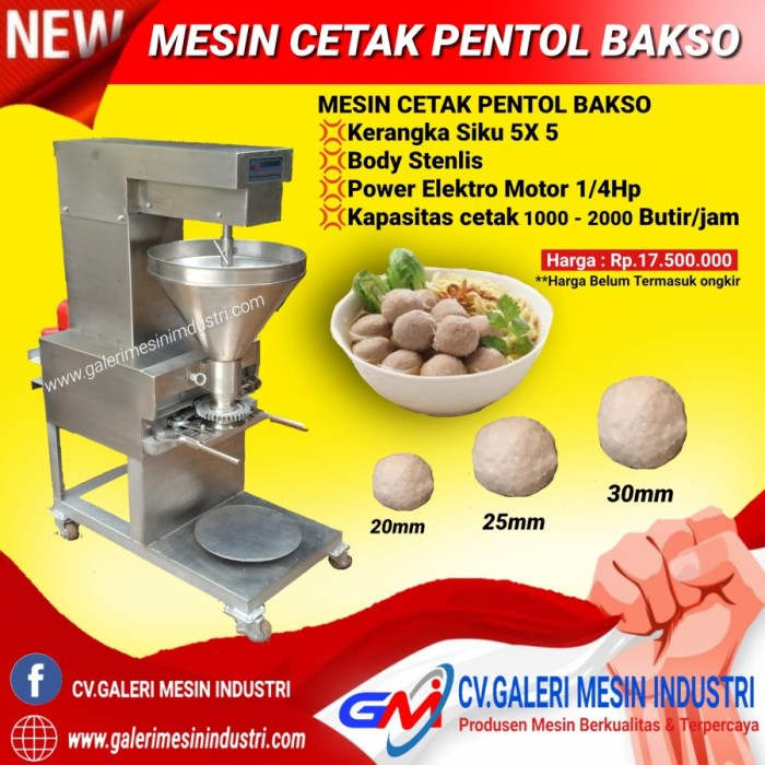 Jual ALAT PRODUKSI mesin cetak bakso-produksi bakso canggih-mesin ...