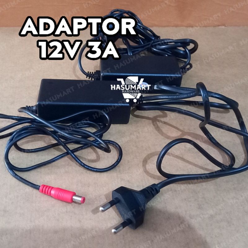 Jual Adaptor 3A 12V / Power Supply 3A / Trafo 3A, Socket AC/DC LED Neon ...