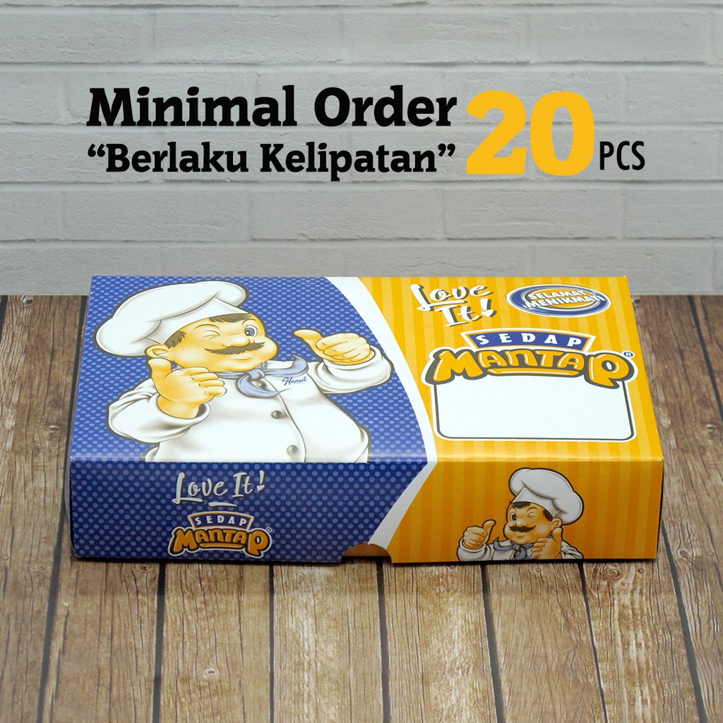 Jual Dus Martabak Sedap Mantap / Box Martabak 13,5 x 21 x 4,3 cm / Dus ...