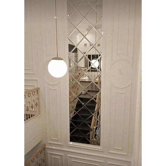 Jual kaca cermin bevel ukuran 20cm x 90cm | Shopee Indonesia