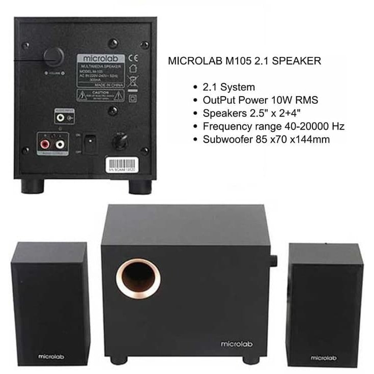 Jual Speaker Multimedia Microlab M105R 2.1 Stereo With USB/SD Card ...