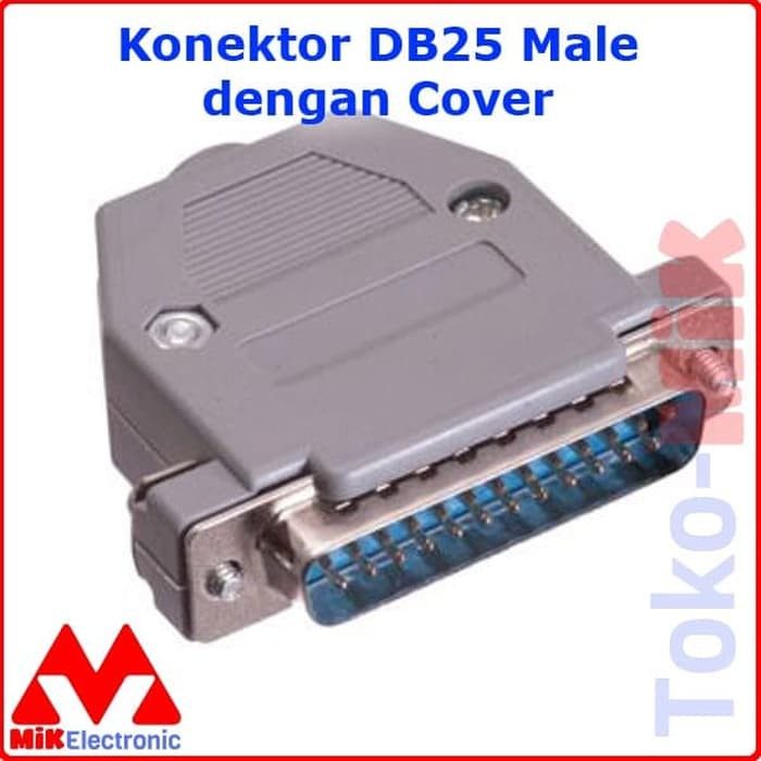 Jual KONEKTOR DB25 MALE DENGAN COVER DB25 CONNECTOR | Shopee Indonesia
