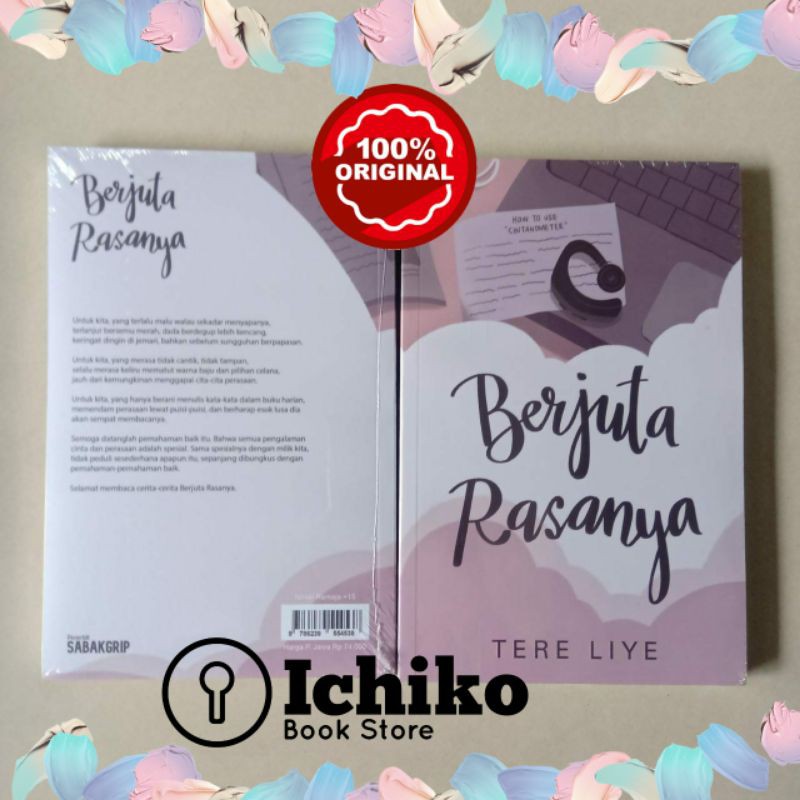 Jual Novel Berjuta Rasanya Tere Liye ORIGINAL Indonesia|Shopee Indonesia