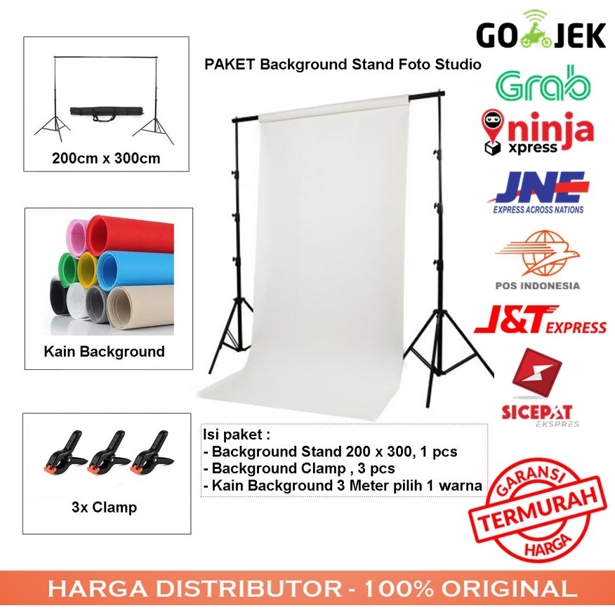Background Stand Bracket Stand Untuk Backdrop Tiang Foto Studio - Paket ...