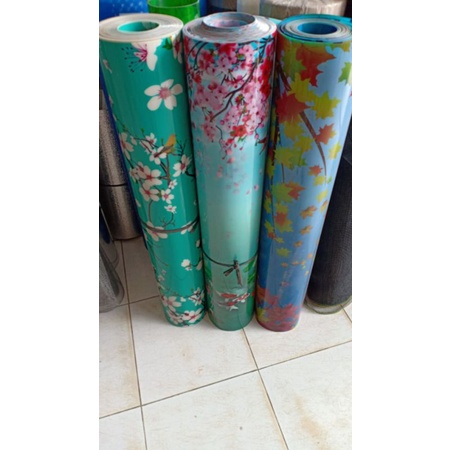 Jual fiber pagar pager motif bunga tebal pembatas 1m | Shopee Indonesia