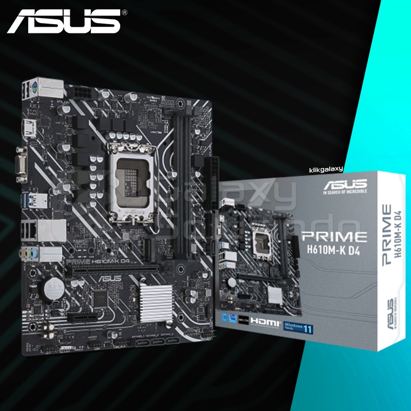 Jual ASUS PRIME H610M-K D4 Intel LGA1700 H610 DDR4 - Alder Lake Motherboard | Shopee Indonesia