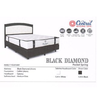 Jual Matras Springbed Central Black Diamond | Shopee Indonesia