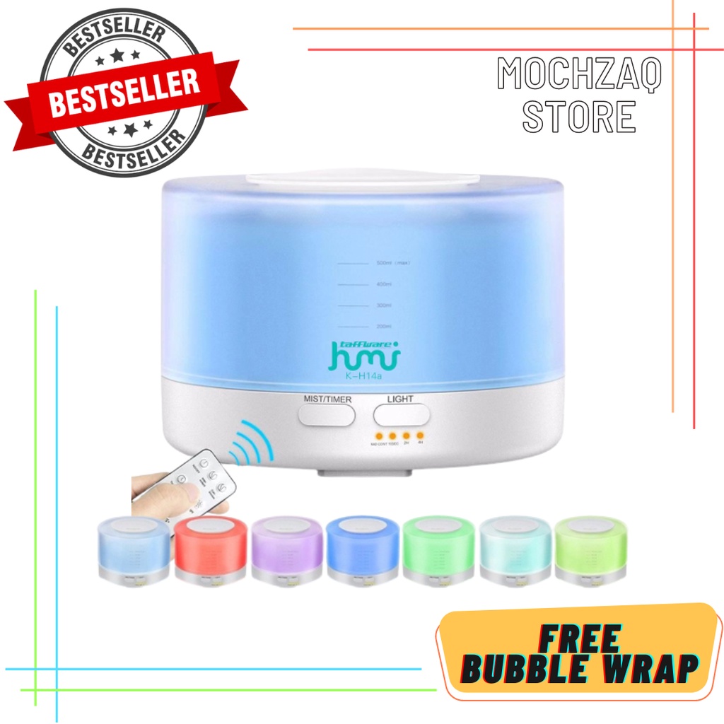 Jual Humidifier 7 Color 500ml with Remote Control - HUMI H14A - White ...