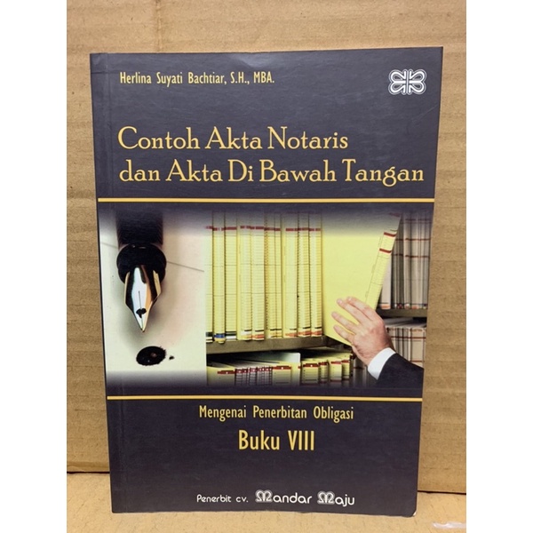Jual Contoh Akta Notaris dan Akta Di Bawah Tangan Mengenai Penerbitan ...