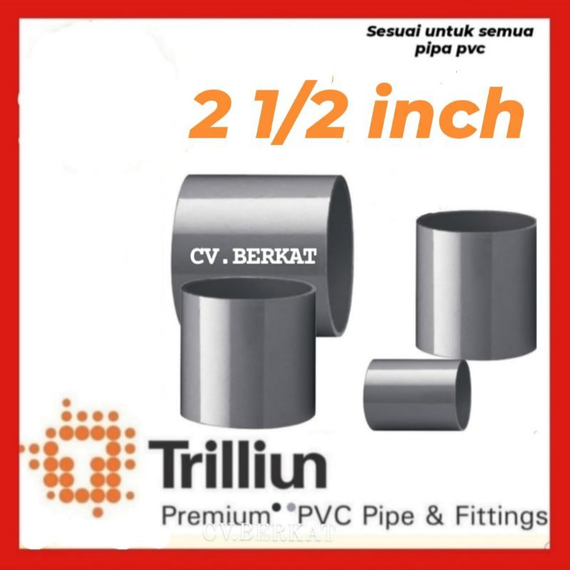 Jual Sok/Socket Pipa PVC 2 1/2" DV - Sambungan pipa sok/sock 2 1/2" DV ...