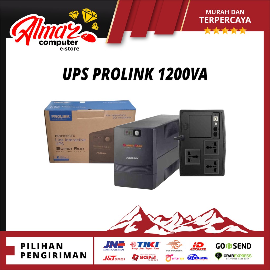 UPS Prolink PRO1201SFCU 1200VA Line Interactive UPS with Stabilizer | Shopee Indonesia