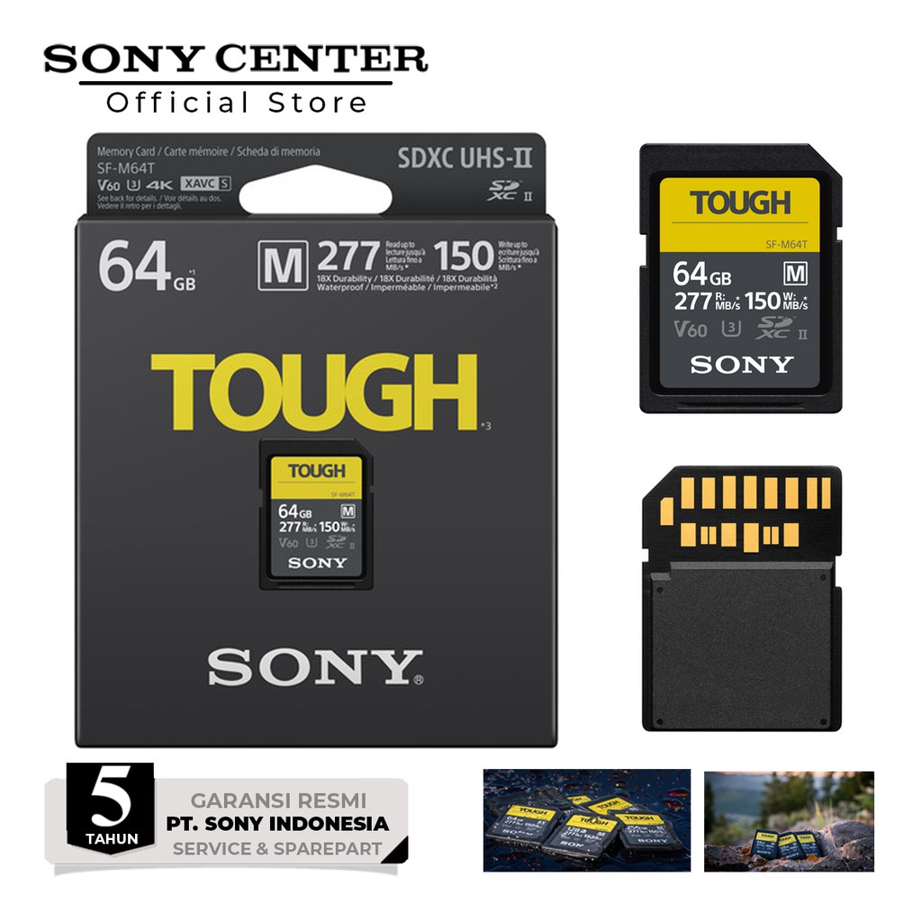 Jual SONY 64GB SF-M Tough Series UHS-II SDXC Memory Card / 64 GB SF M ... Jual SONY 64GB SF-M Tough Series UHS-II SDXC Memory Card / 64 GB SF M ...
