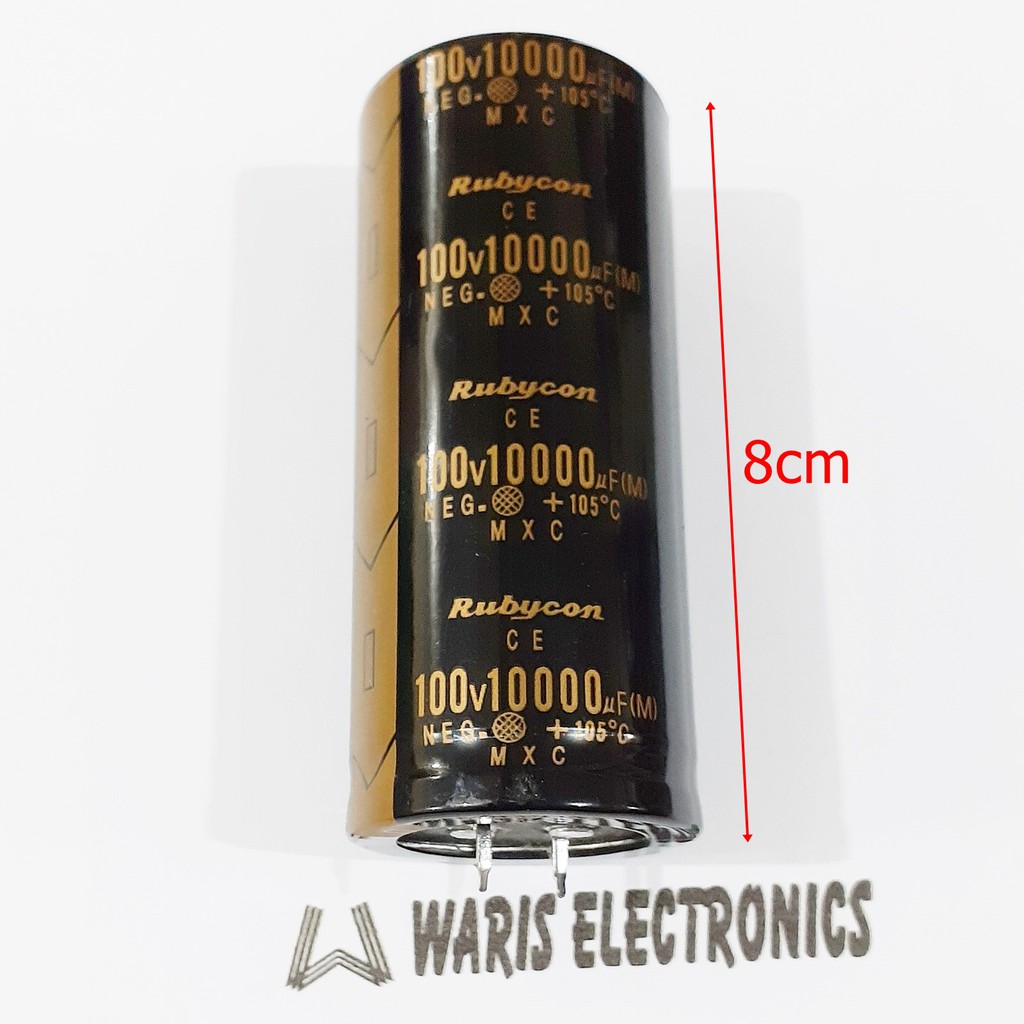 Jual elco capacitor 10000uF 100V elko Rubycon Original | Shopee Indonesia
